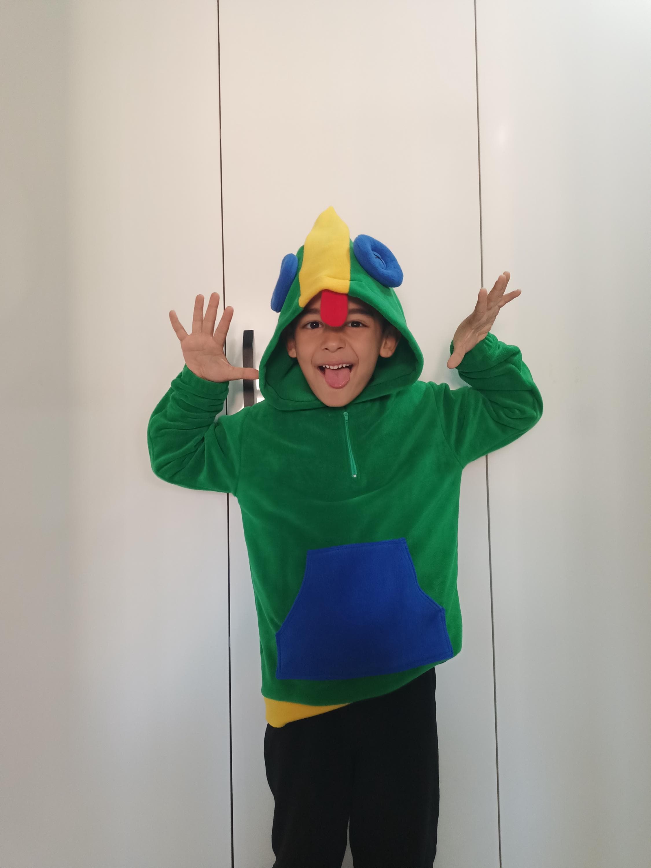 Leon Brawl Stars Costume, Kids Cosplay Hooded Sweat - Etsy