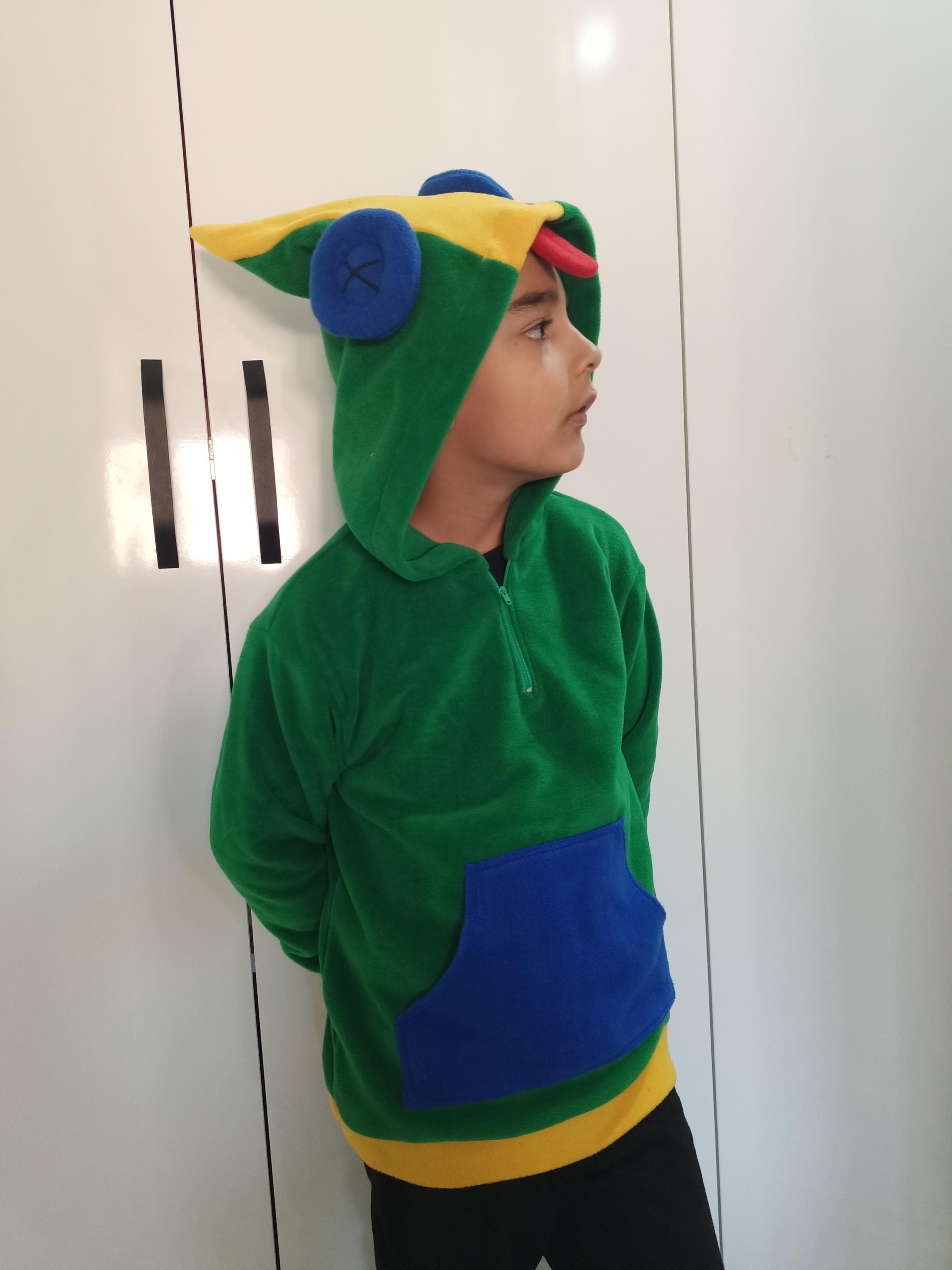 Leon Brawl Stars Costume, Kids Cosplay Hooded Sweat - Etsy