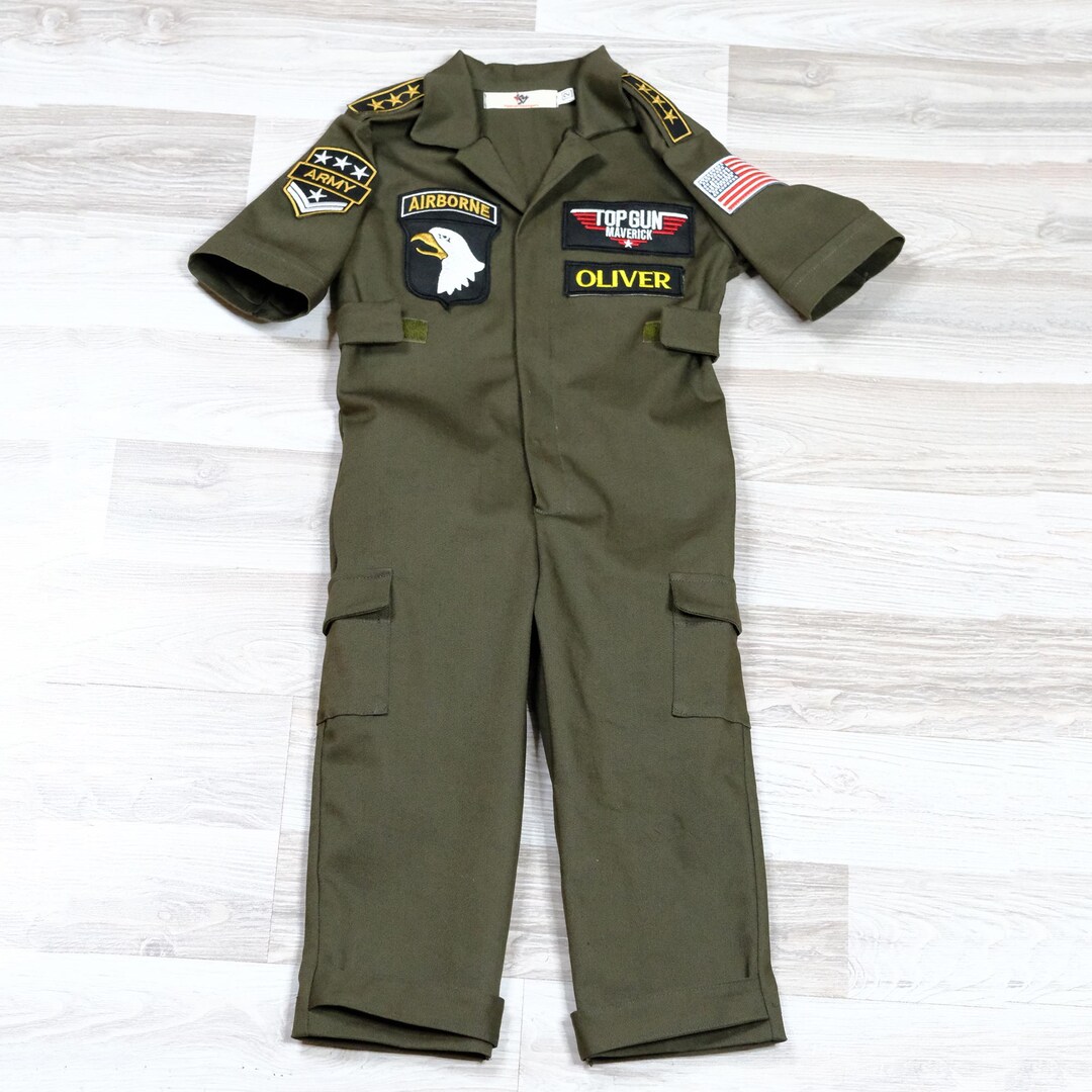Personalized Army Air Force Pilot Costume With Hat,newborn Outfit ...