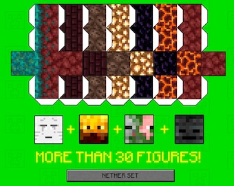 Papercraft Minecraft Nether Portal