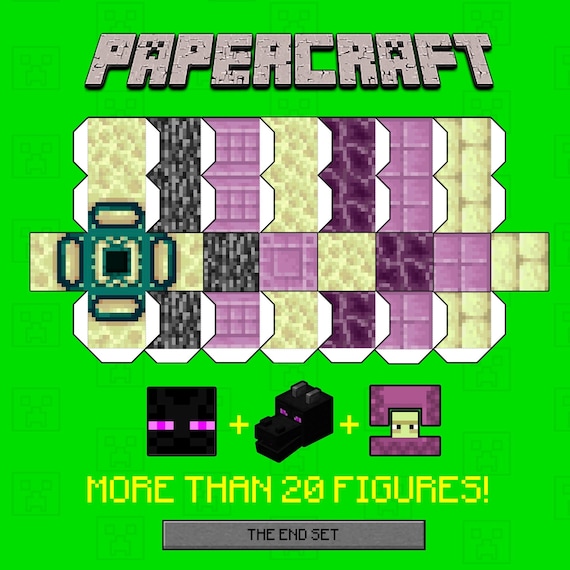 Modelos De Papercraft Minecraft Enderman Create Papercraft Of Enderman