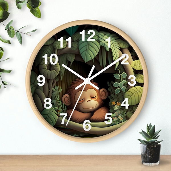 Monkey Clock - Etsy