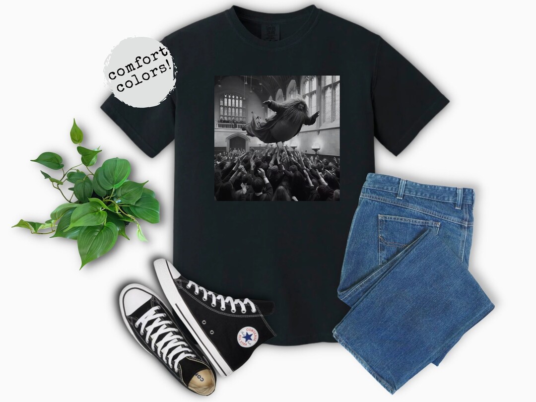 Hargid Jumping Into Crowd Stage Dive Shirt Potter Rave Wizarding Fan ...