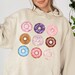 Colorful Donuts Sweatshirt: Foodie Donut Lover Hoodie - Etsy