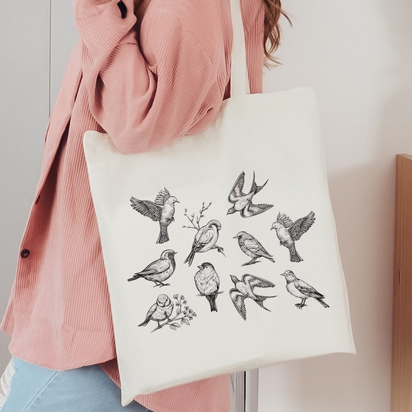 Bird Tote Bag - Etsy