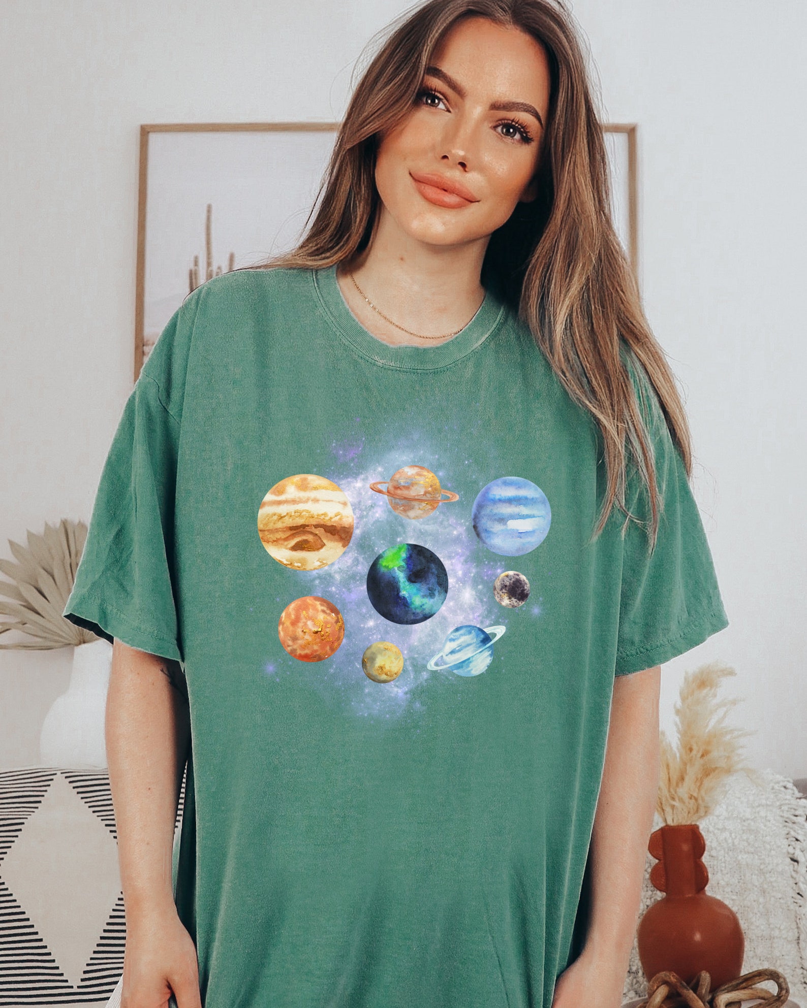 Comfort Colors® Solar System T-shirt Galaxy Tee Outer Space - Etsy