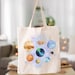 Solar System Cotton Canvas Tote Bag, Galaxy Print, Zippered Option - Etsy