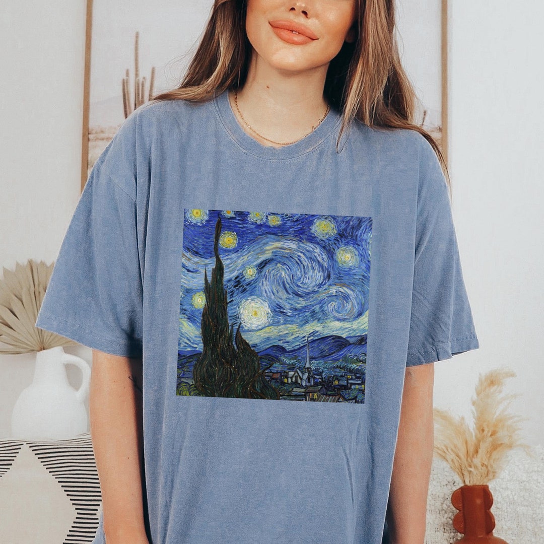Comfort Colors® Starry Night T-shirt, Vincent Van Gogh the Starry Night ...