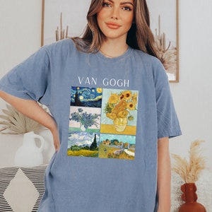 Comfort Colors® Van Gogh Paintings T-shirt, Vincent Van Gogh Tee ...
