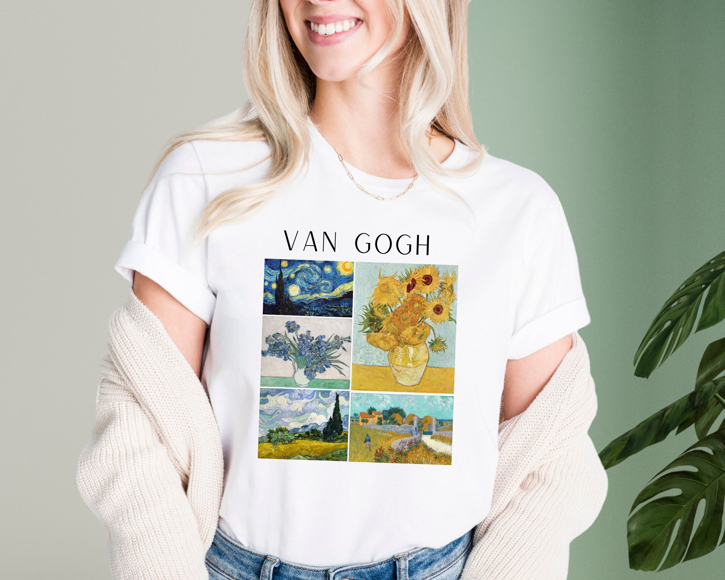 Van Gogh Paintings T-shirt Famous Painting Tee Vincent Van - Etsy