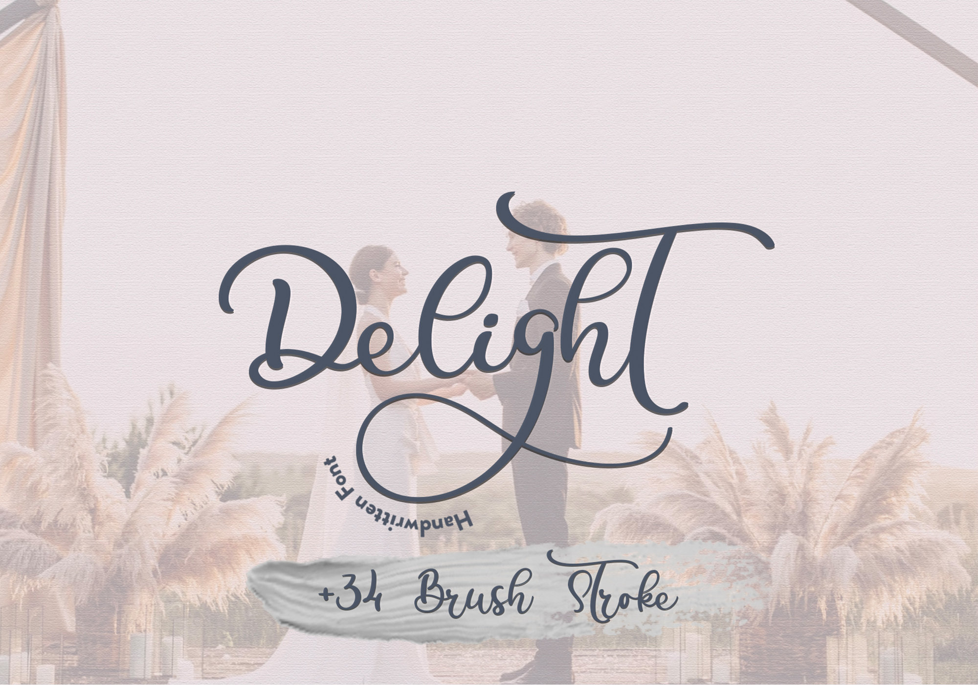 Delight Font Handwritten Script Font, Wedding Font, Farmhouse Fonts ...