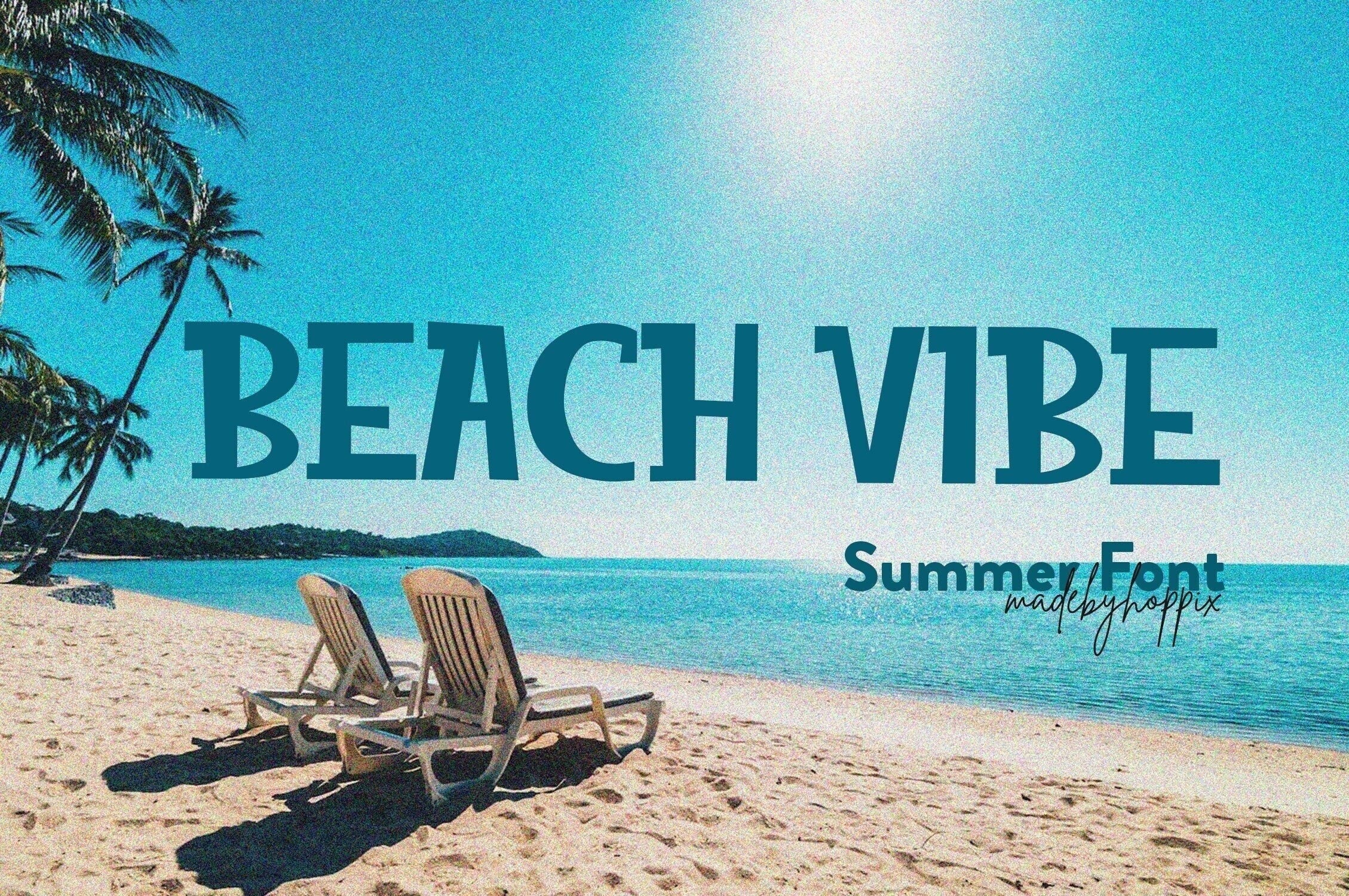 Beach Vibe - Summer Font | Party Font | Funny Font | Cricut Font | Retro Font | Fonts for Cricut ...