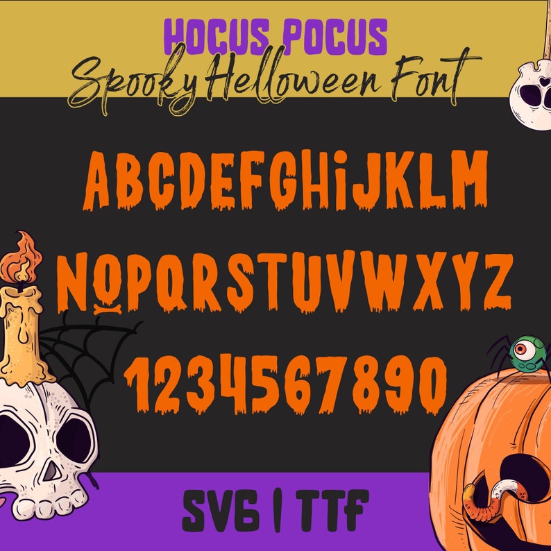 Halloween Font | Hocus-pocus-halloween-font | Party Font | Funny Font ...