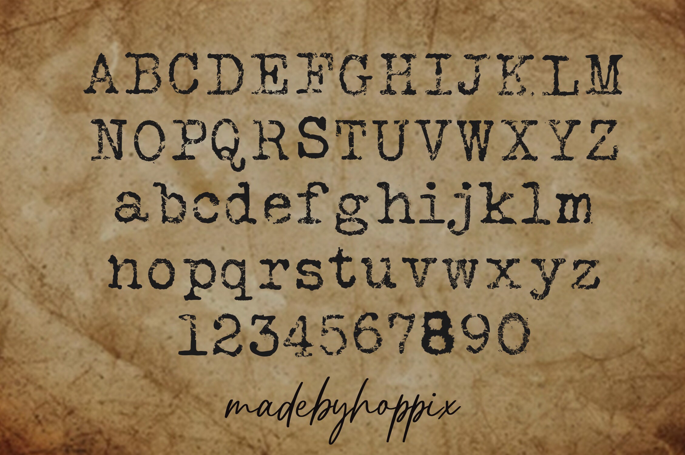 Silk Remington Typewriter Font Package | Old Vintage Font Package ...