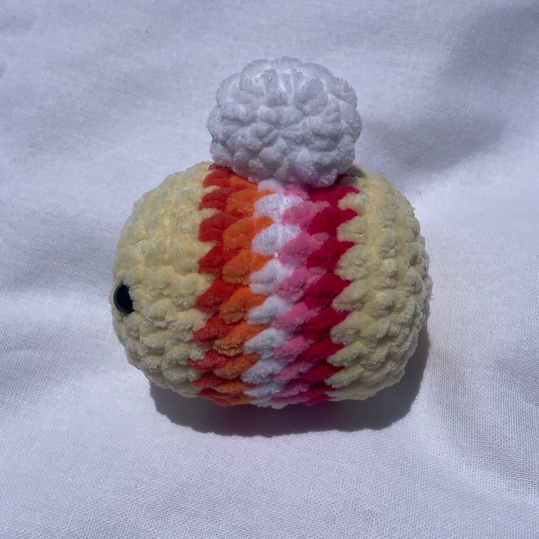Pride Bee Crochet Plushies Made to Order Handmade Gift/toy/collectable Desk Buddy Squishable ...