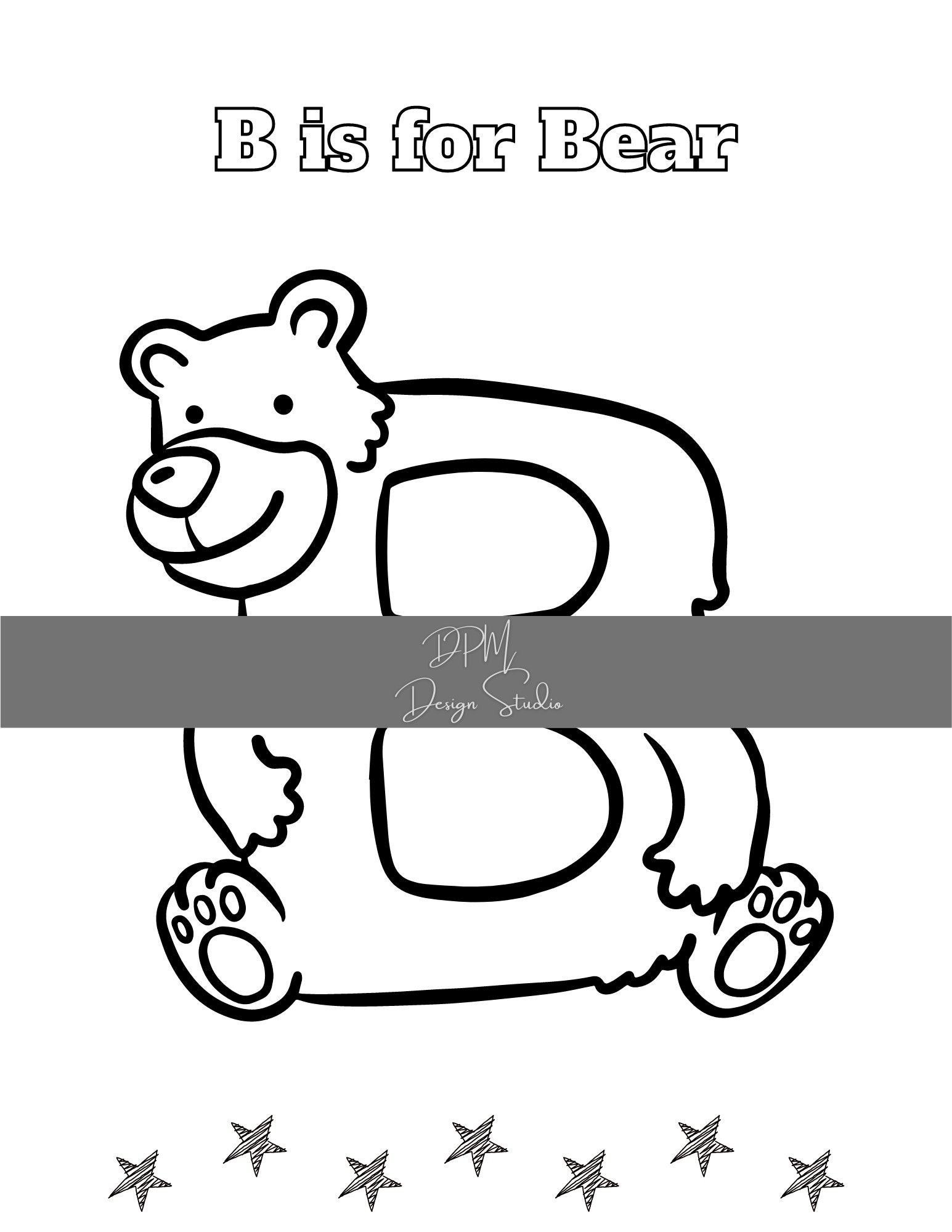 ABC Alphabet Coloring Pages - Worksheet for Preschool, Pre-k ...