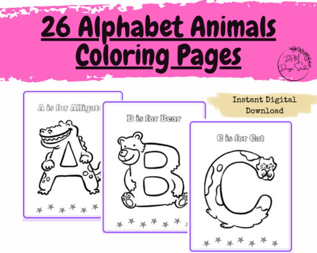 ABC Alphabet Coloring Pages - Worksheet for Preschool, Pre-k ...
