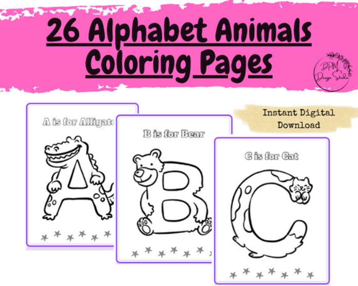 ABC Alphabet Coloring Pages Worksheet for Preschool, Pre-k ...
