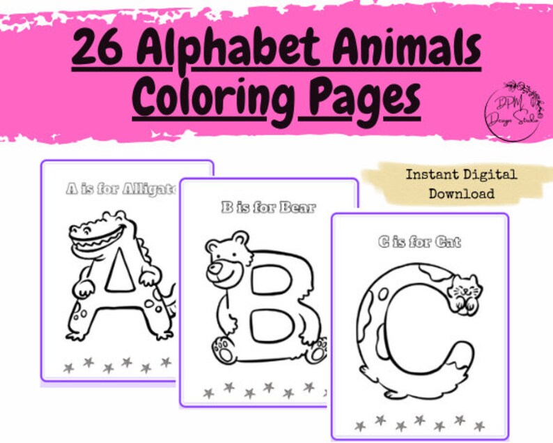 ABC Alphabet Coloring Pages - Worksheet for Preschool, Pre-k ...