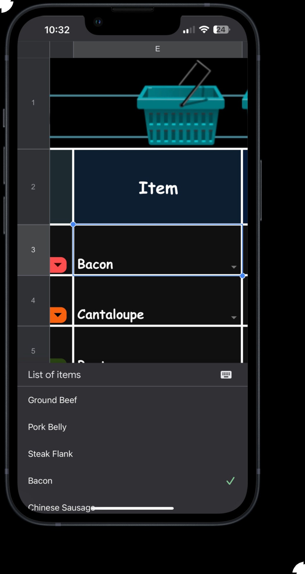 Editable Grocery List Tracker Using Google Sheets, Groceries Template ...