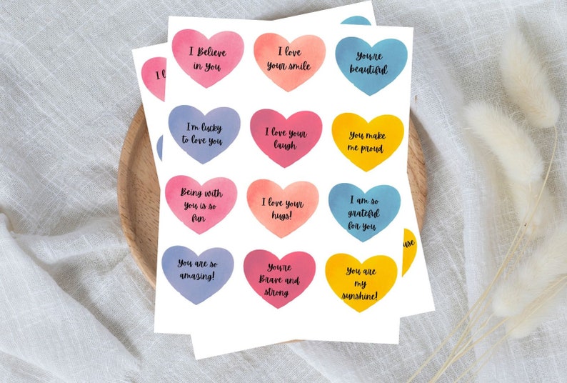 Valentine Heart Love Notes | Love Note Hearts | Valentine Count Down ...