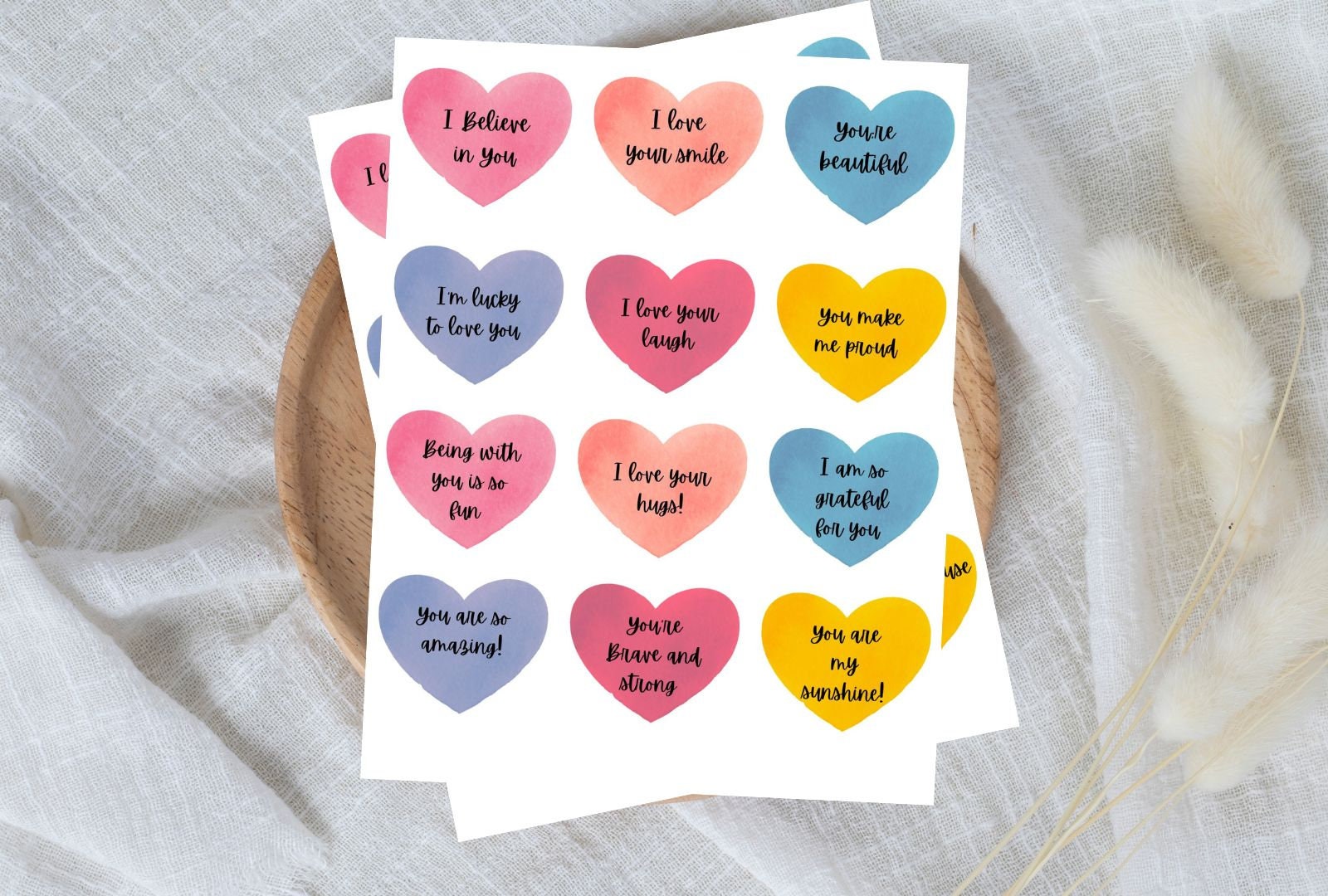 Valentine Heart Love Notes | Love Note Hearts | Valentine Count Down ...