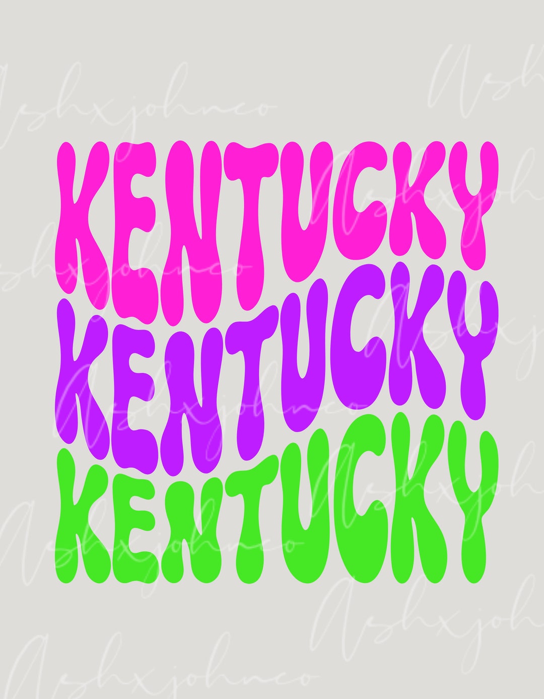 Neon Kentucky Svg - Etsy