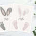 My First Easter Printable, Easter Bunny Crafts, Baby Footprint Keepsake ...