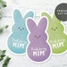 Printable Peeps Gift Tag, Instant Download, Easter Treats Tag, Kids ...