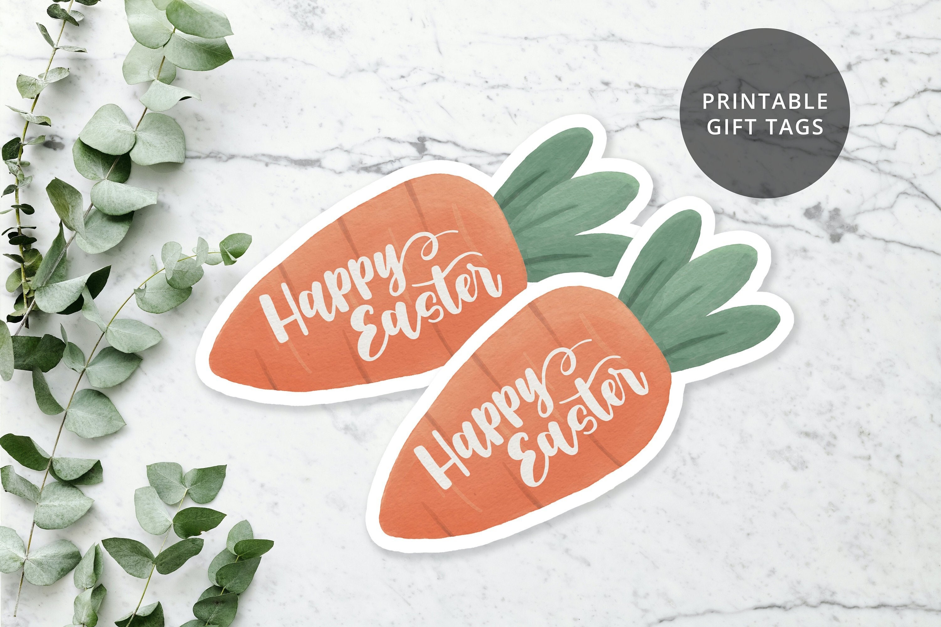 Printable Carrot Gift Tag, Instant Download, Kids Easter Basket Tag ...