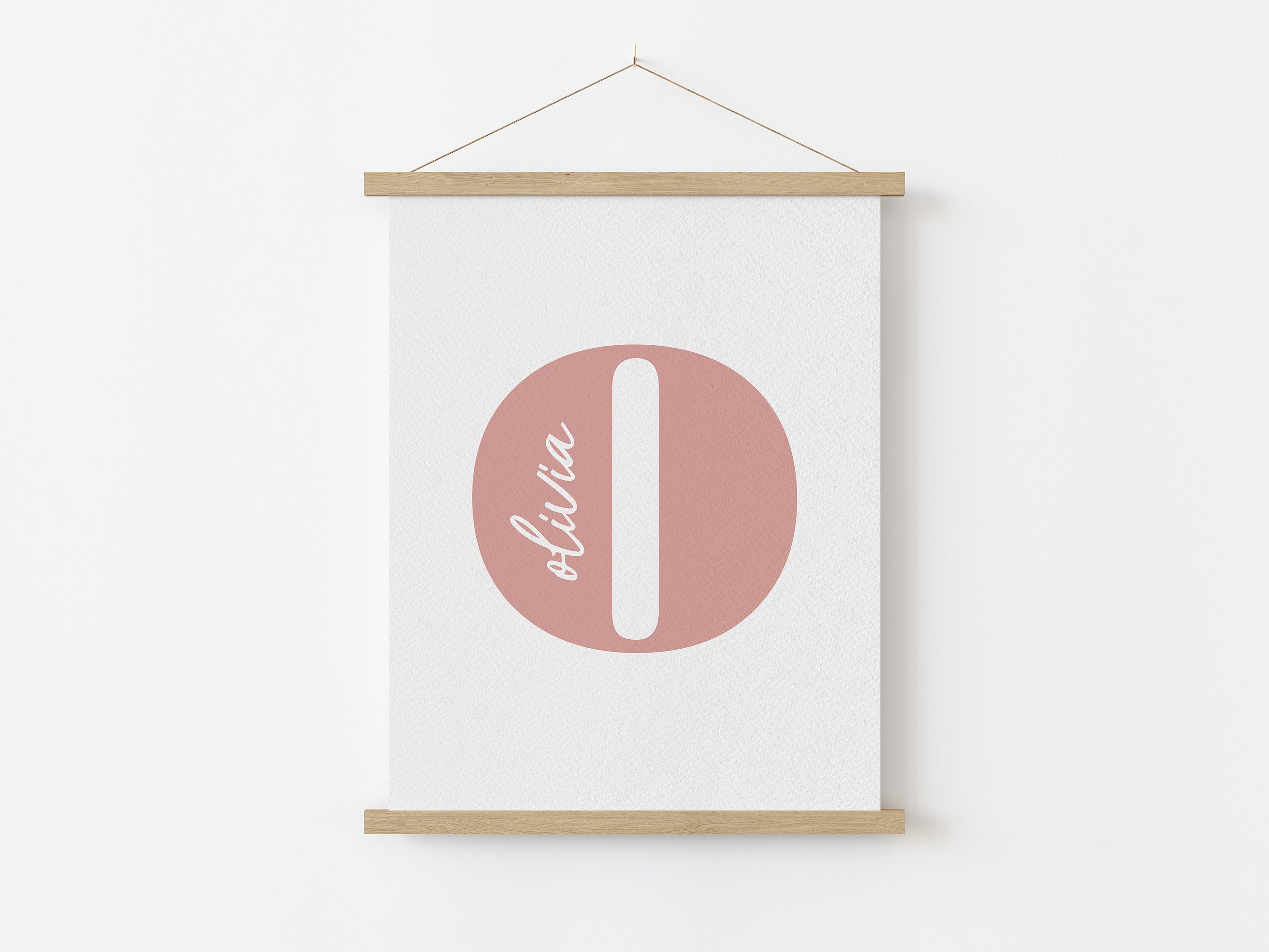 Personalized Name Printable Wall Art, Custom Initial Print, Nursery or ...