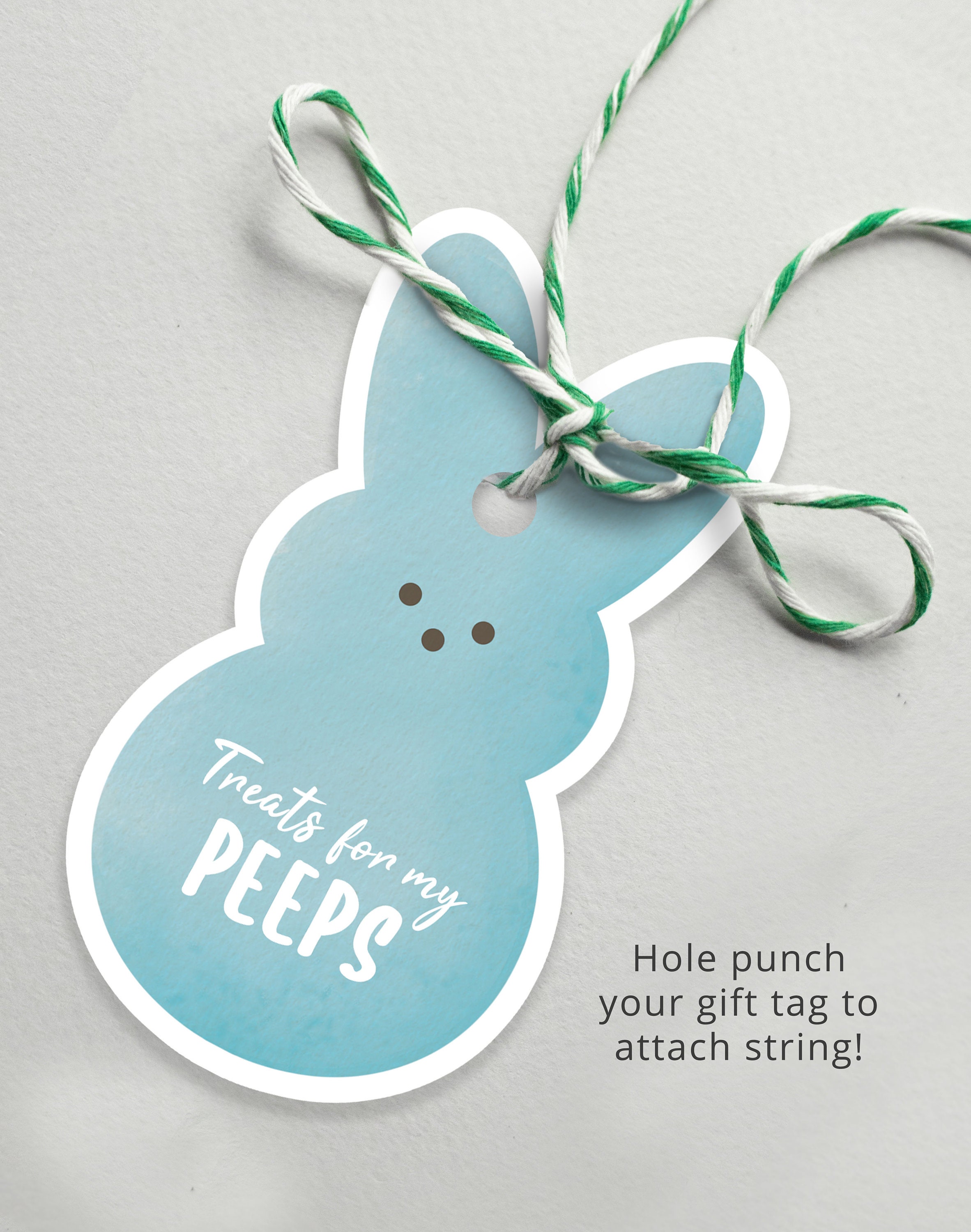 Printable Peeps Gift Tag Instant Download Easter Treats Tag - Etsy Canada