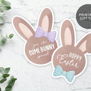 Printable Easter Bunny Gift Tags Instant Download Kids - Etsy Canada