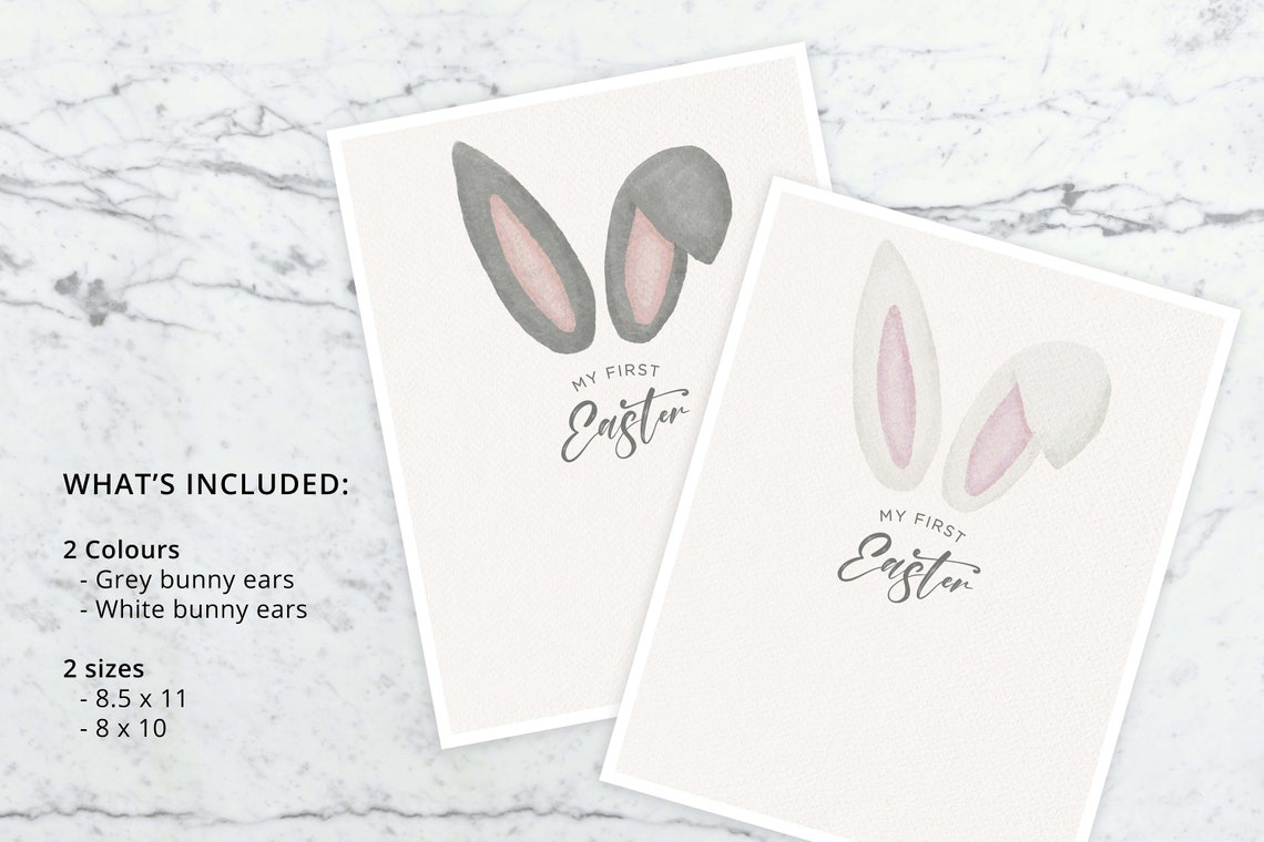 My First Easter Printable, Easter Bunny Crafts, Baby Footprint Keepsake ...