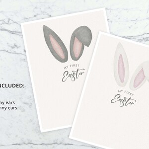 My First Easter Printable, Easter Bunny Crafts, Baby Footprint Keepsake ...