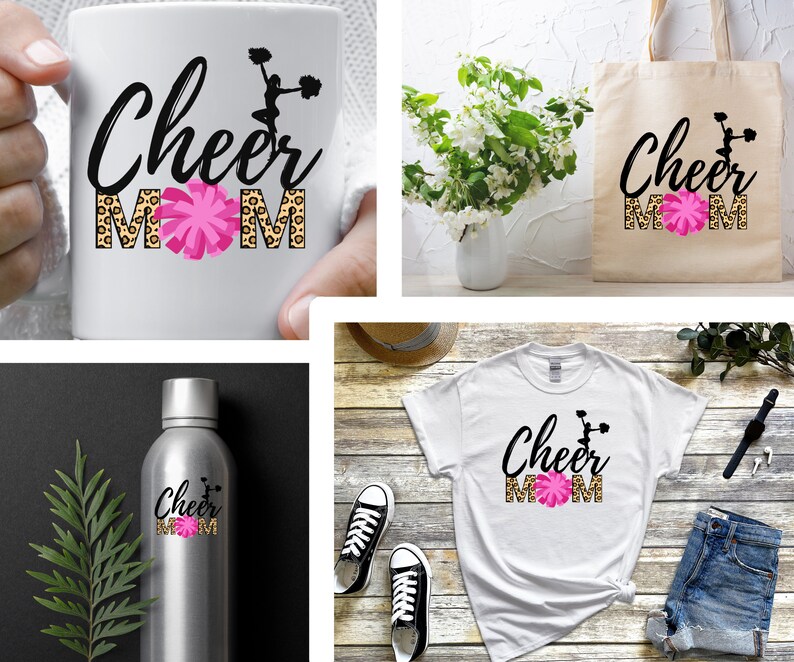 Cheer Mom Png, Cheer Mom Design Shirt, Mom Png, Sublimation Design, Mom ...