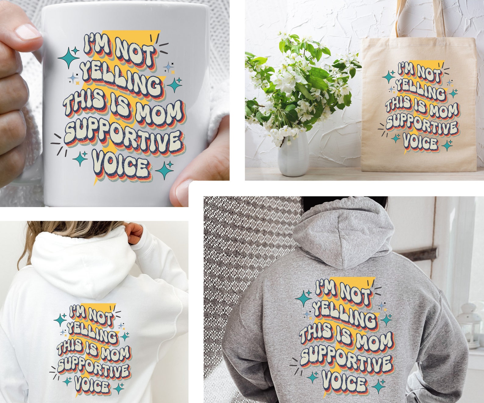 I'm Not Yelling Mom Png Svg File, Png for Sublimation, Tee Retro Style ...