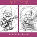 20 Charming Musical Gnomes Grayscale Coloring Pages for Adults & Kids ...
