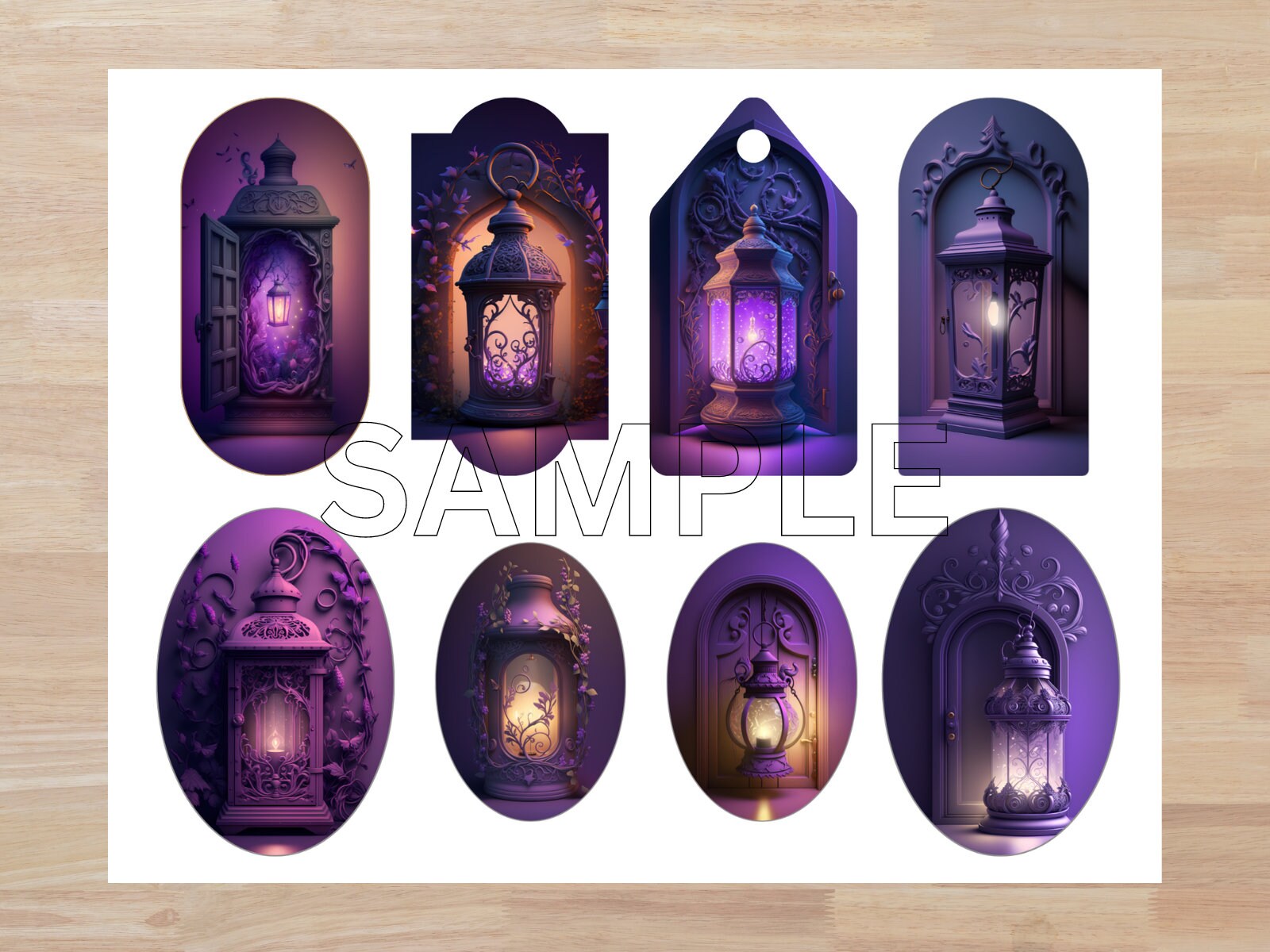 Magical Lanterns-printable Journal Cards & ATC Cards - Etsy