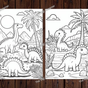 15 Cute Dinosaur Coloring Pages for Kids, Dinosaur Activities, Dinosaur ...