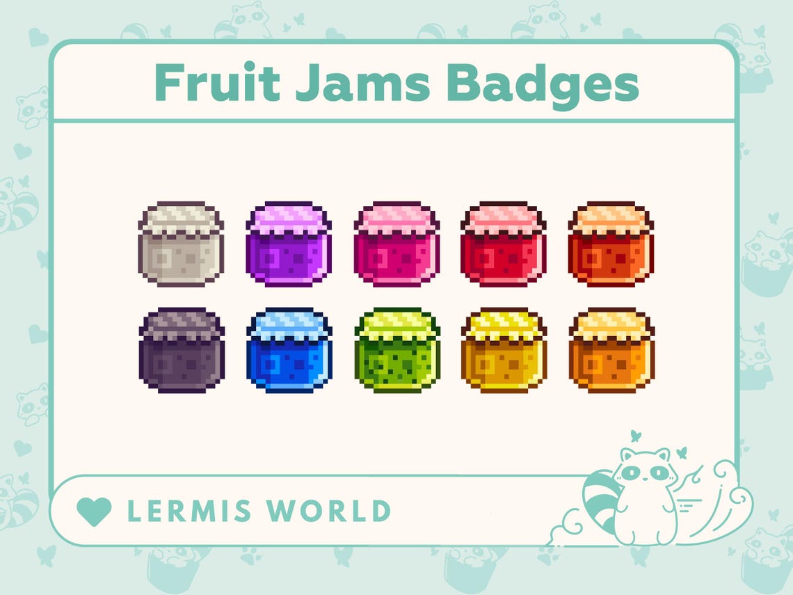 Fruit Jam Badges (instant Download) - Etsy