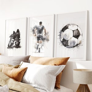 Football Gift Poster, Football Poster Set, Football Gift Poster ...