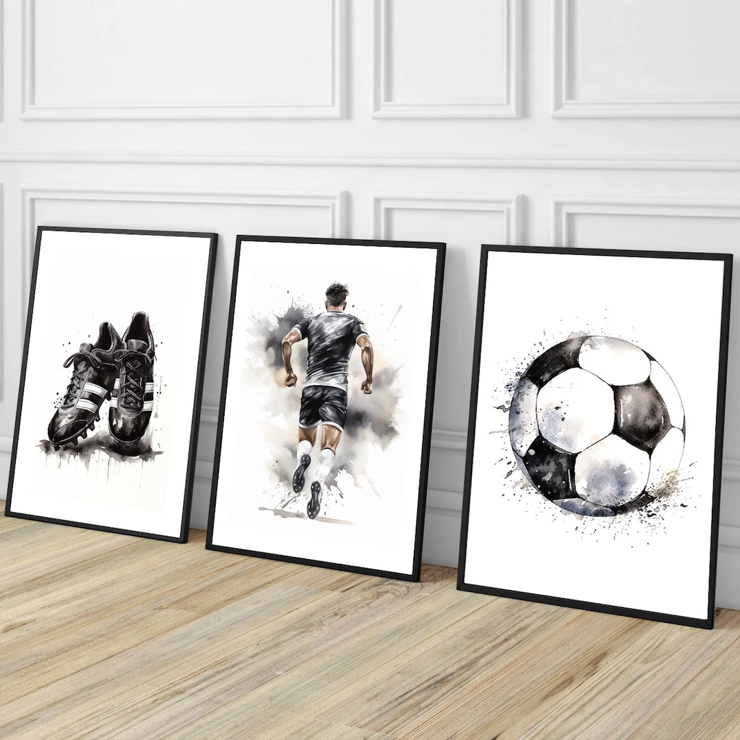 Football Gift Poster, Football Poster Set, Football Gift Poster ...