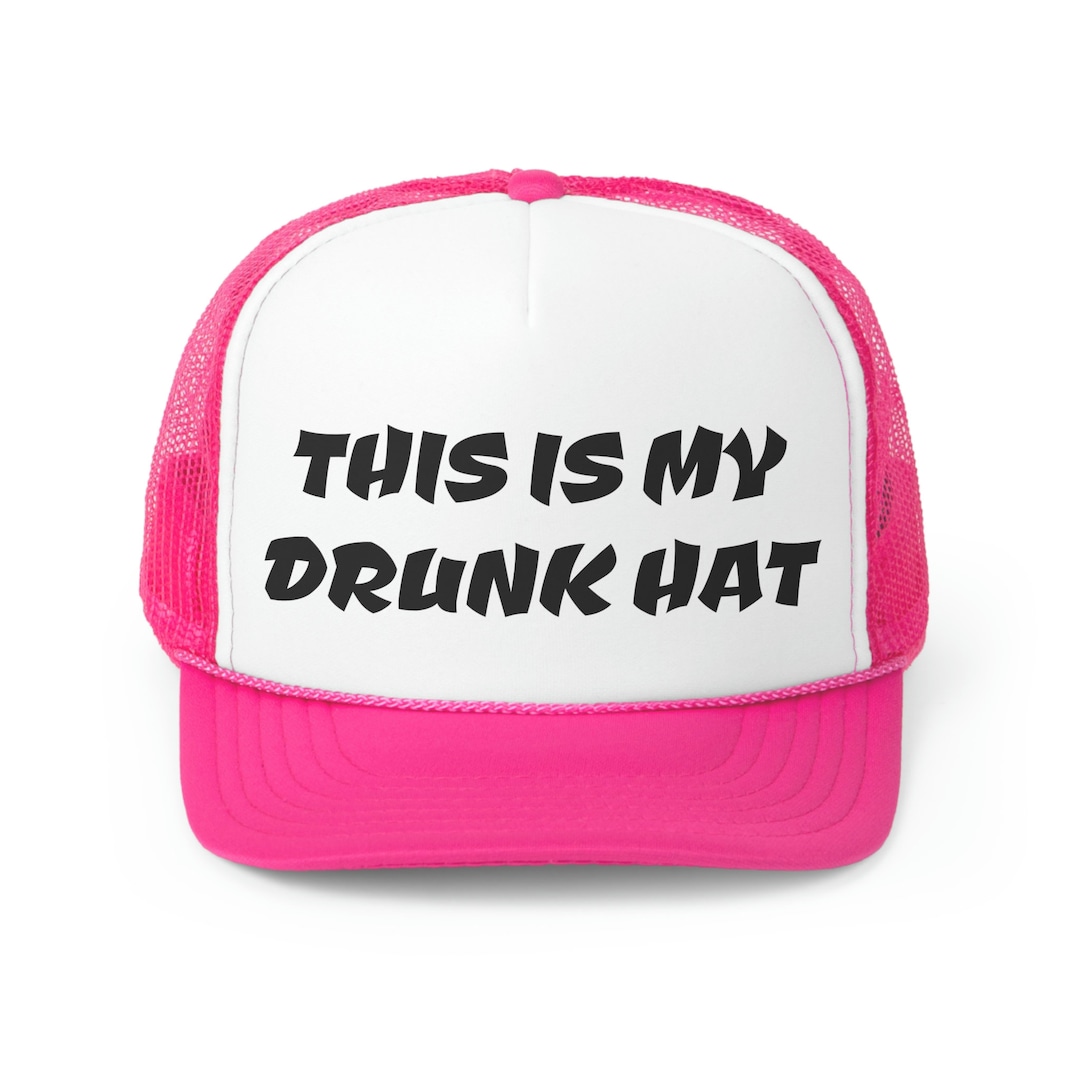 DRUNK Trucker Caps - Etsy