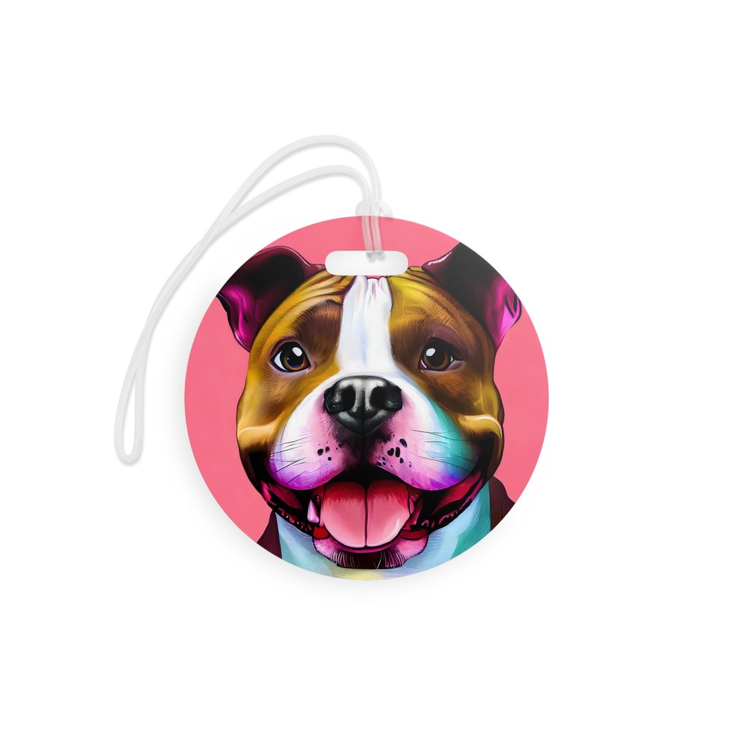 Staffy Luggage Tag Staffordshire Bull Terrier Dog Travel Accessories ...