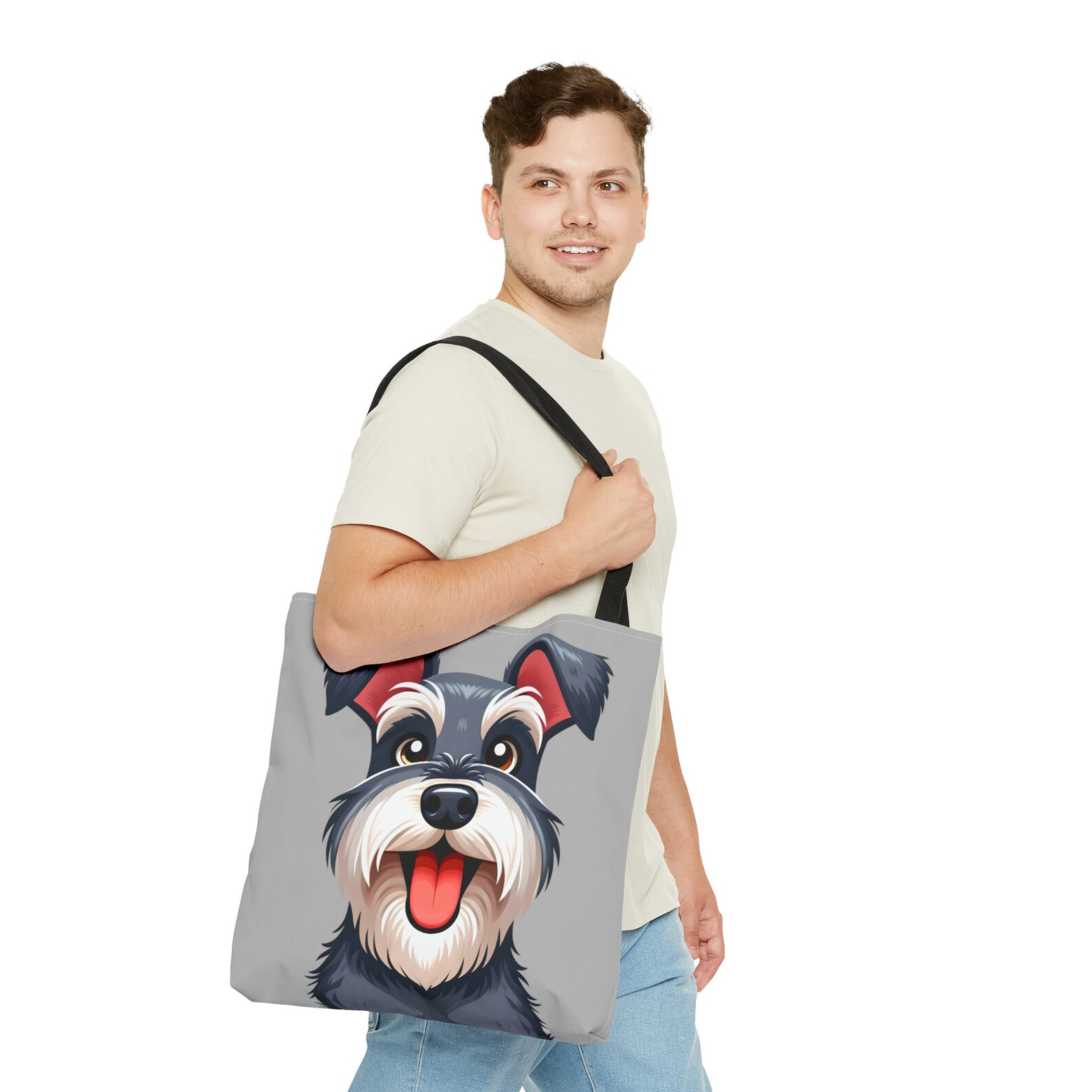 Cute Dog Tote Bag Westie Yorkie Scottie Morkie Schnauzer Yorkshire ...