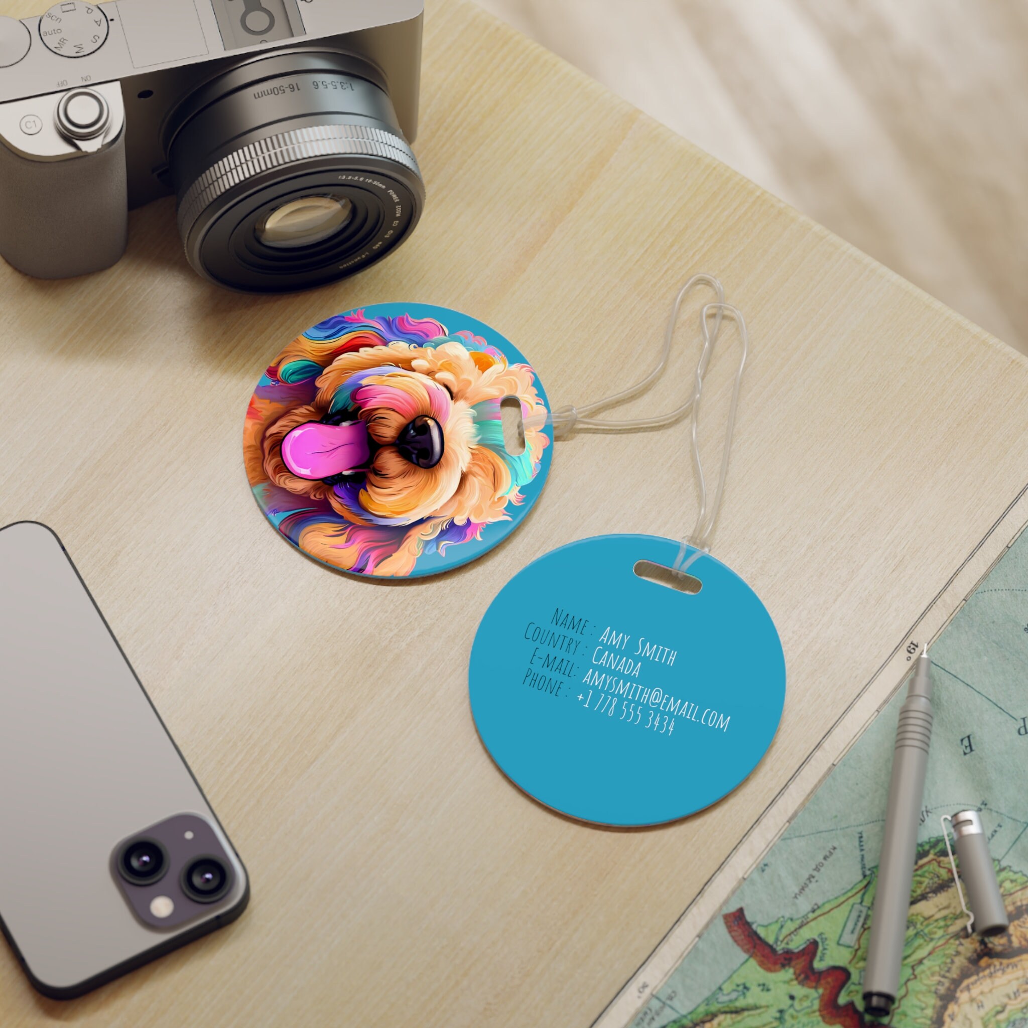 Goldendoodle Luggage Tag Dog Travel Accessories Pet Lover's Vacation ...