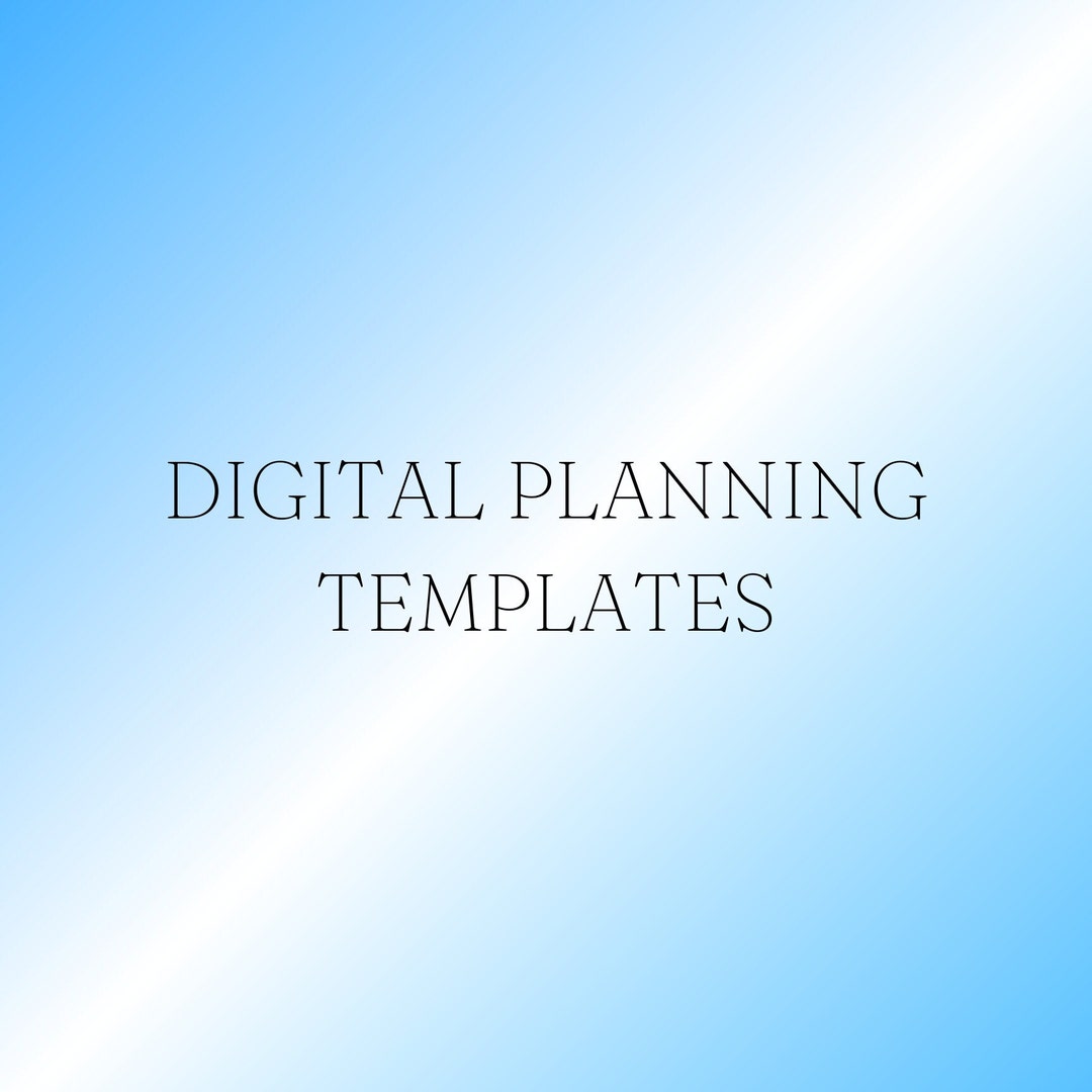 Digital Planning Templates: Budgeting, Meal Planning, and to Do List ...