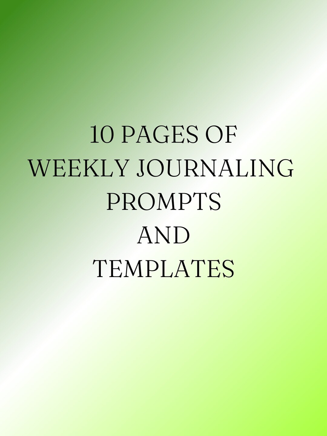 Weekly Digital Journaling Templates: 10 Pages of Weekly Setups - Etsy