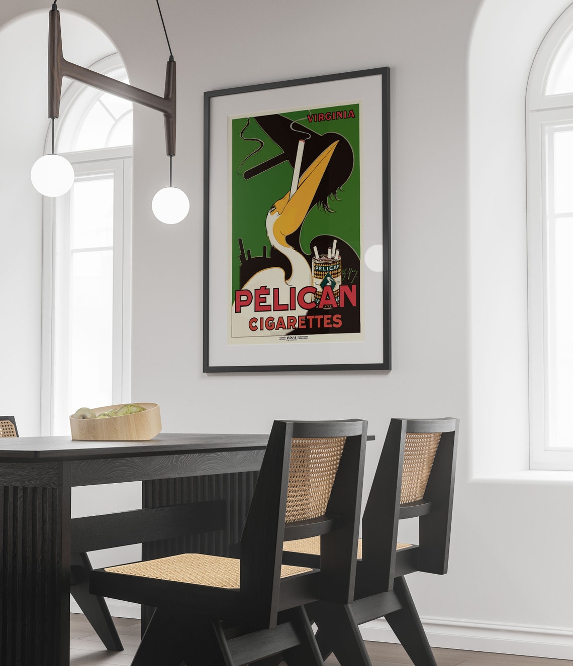Pelican Cigarettes, Vintage Poster Made by Charles Yray in 1925, Art ...